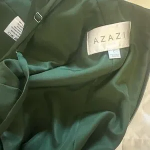 Azazie | Dresses | Azazie Olive Green Sleeveless Maxi Dress | Poshmark